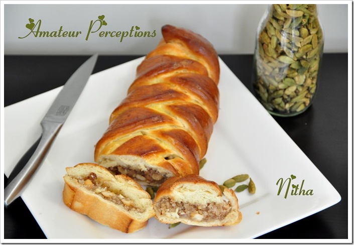 Amateur Perceptions: Plaited Bread -- Sweet & Savory filling